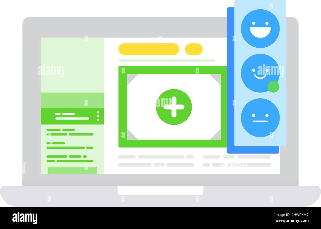 Photo processing program vector icon. Application for working with ...