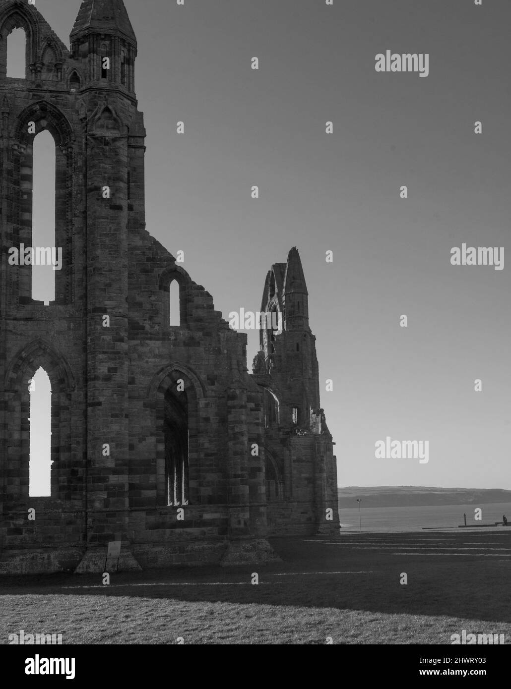 Coastal abbey Black and White Stock Photos & Images - Alamy