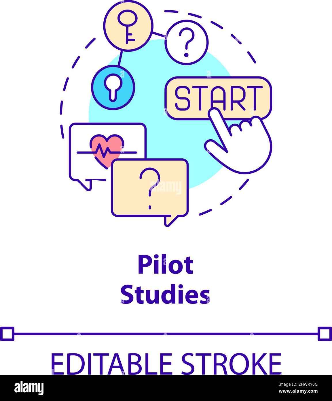 Pilot studies concept icon Stock Vector Image & Art - Alamy