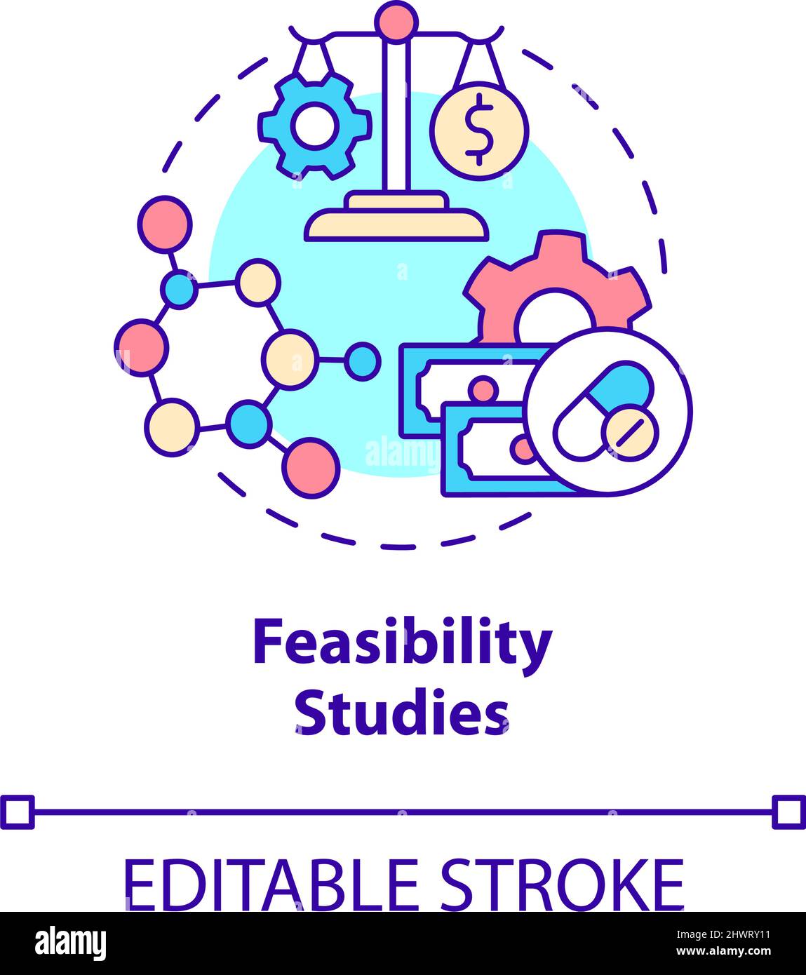 Feasibility studies concept icon Stock Vector Image & Art - Alamy