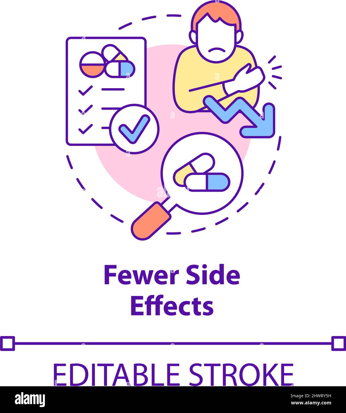 Fewer icon Stock Vector Images - Alamy