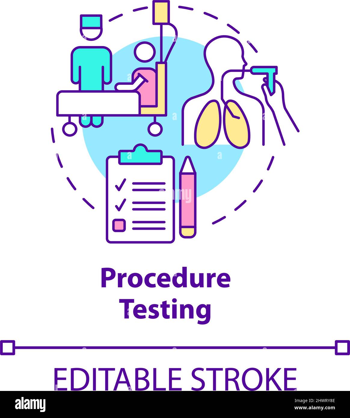 Procedure testing concept icon Stock Vector Image & Art - Alamy