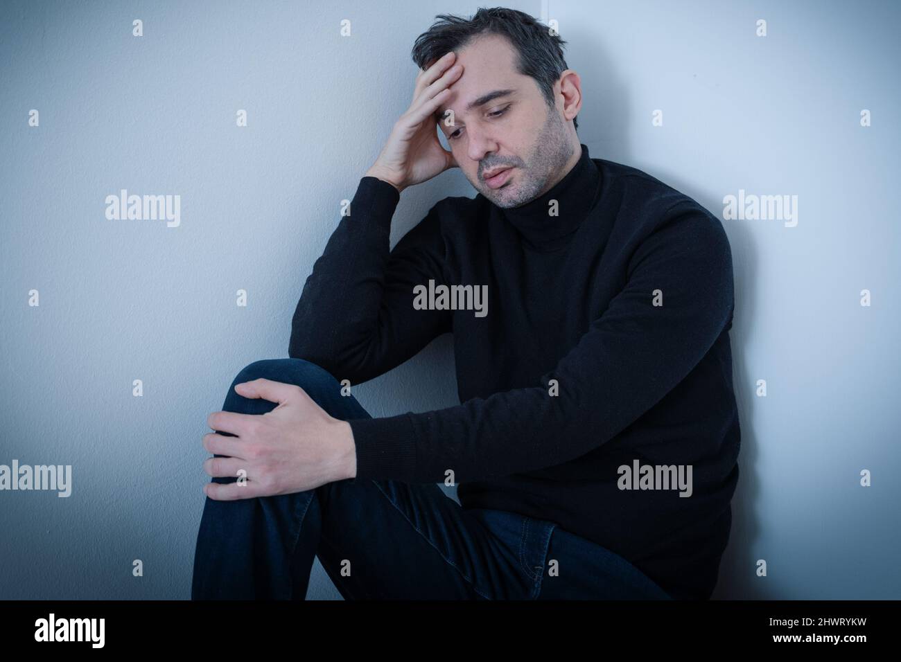 Mental health depression loneliness concept hi-res stock photography ...