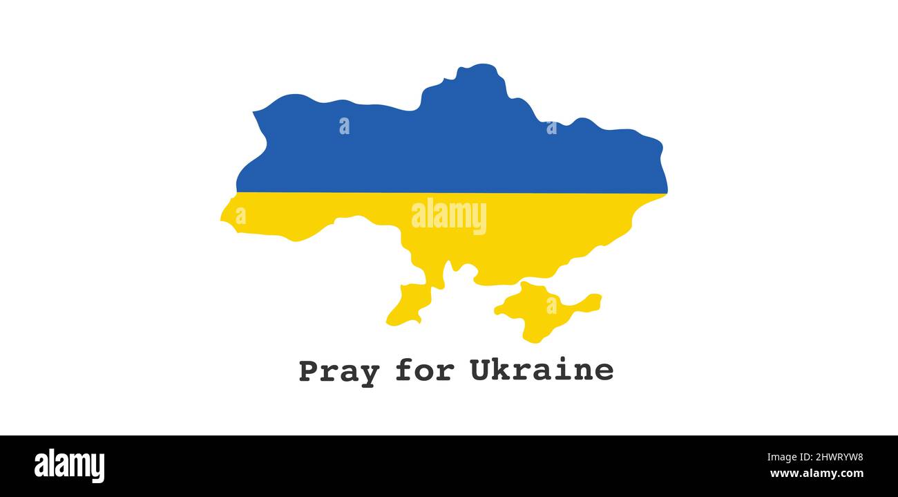 Pray ukraine ukraine map Stock Vector Images - Alamy