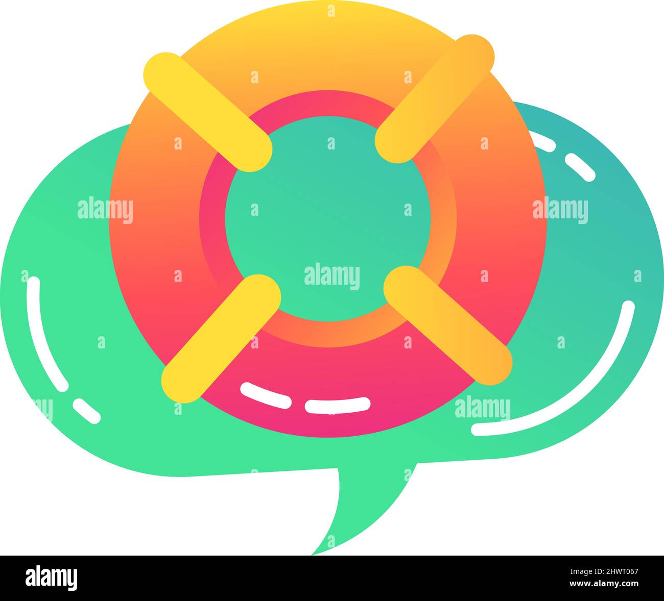 Lifebuoy icon. Buoy ring help to save life in water vector. Rubber ...