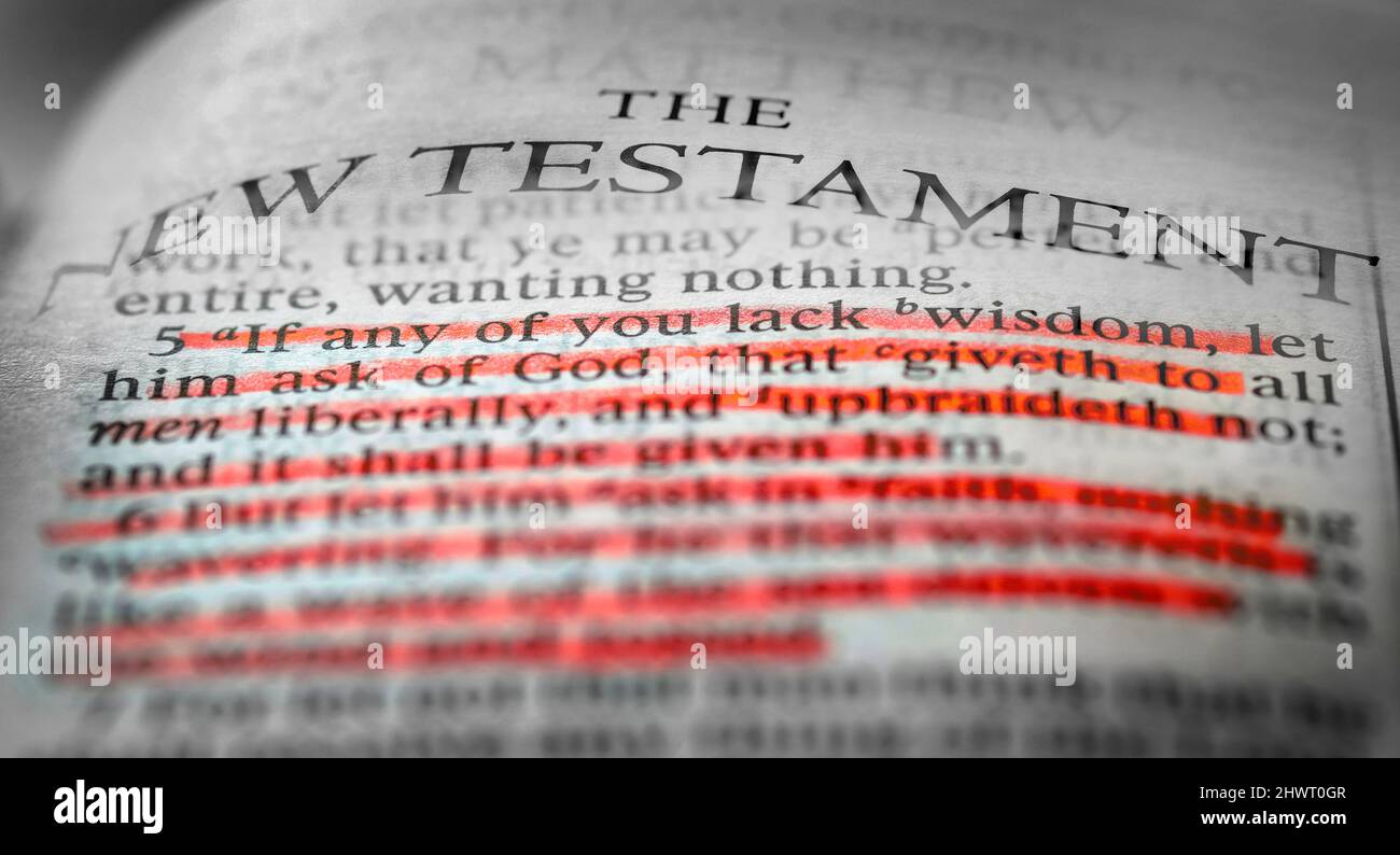 Epistle of james hi-res stock photography and images - Alamy