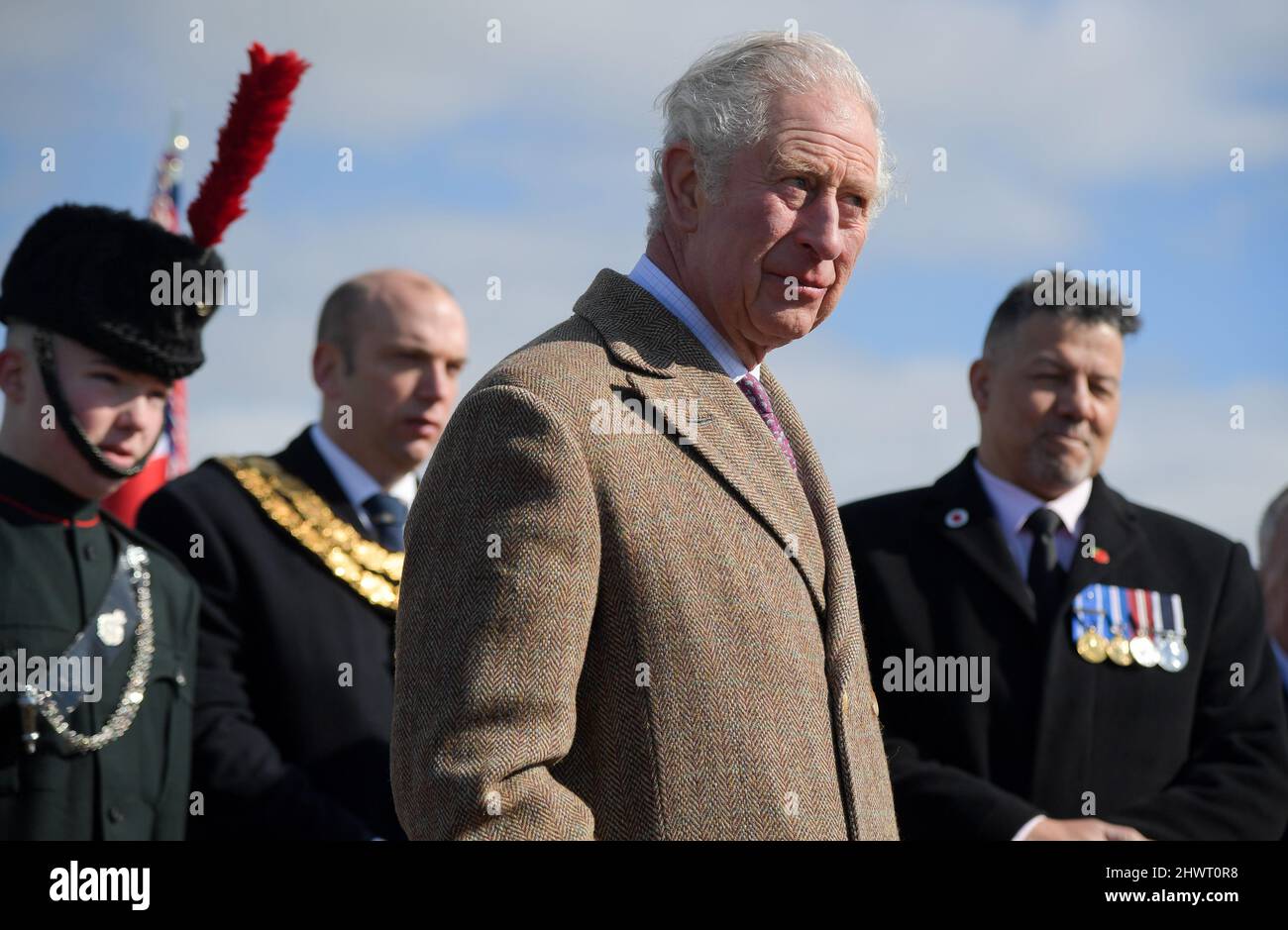 The Prince of Wales, who is also known as the Duke of Cornwall, during ...