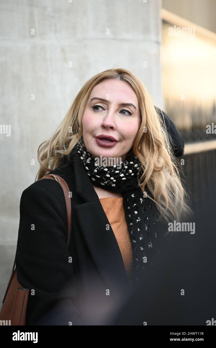 London, UK, 2022-03-07. Speaker Debbie Hicks, Protest against Dictator ...