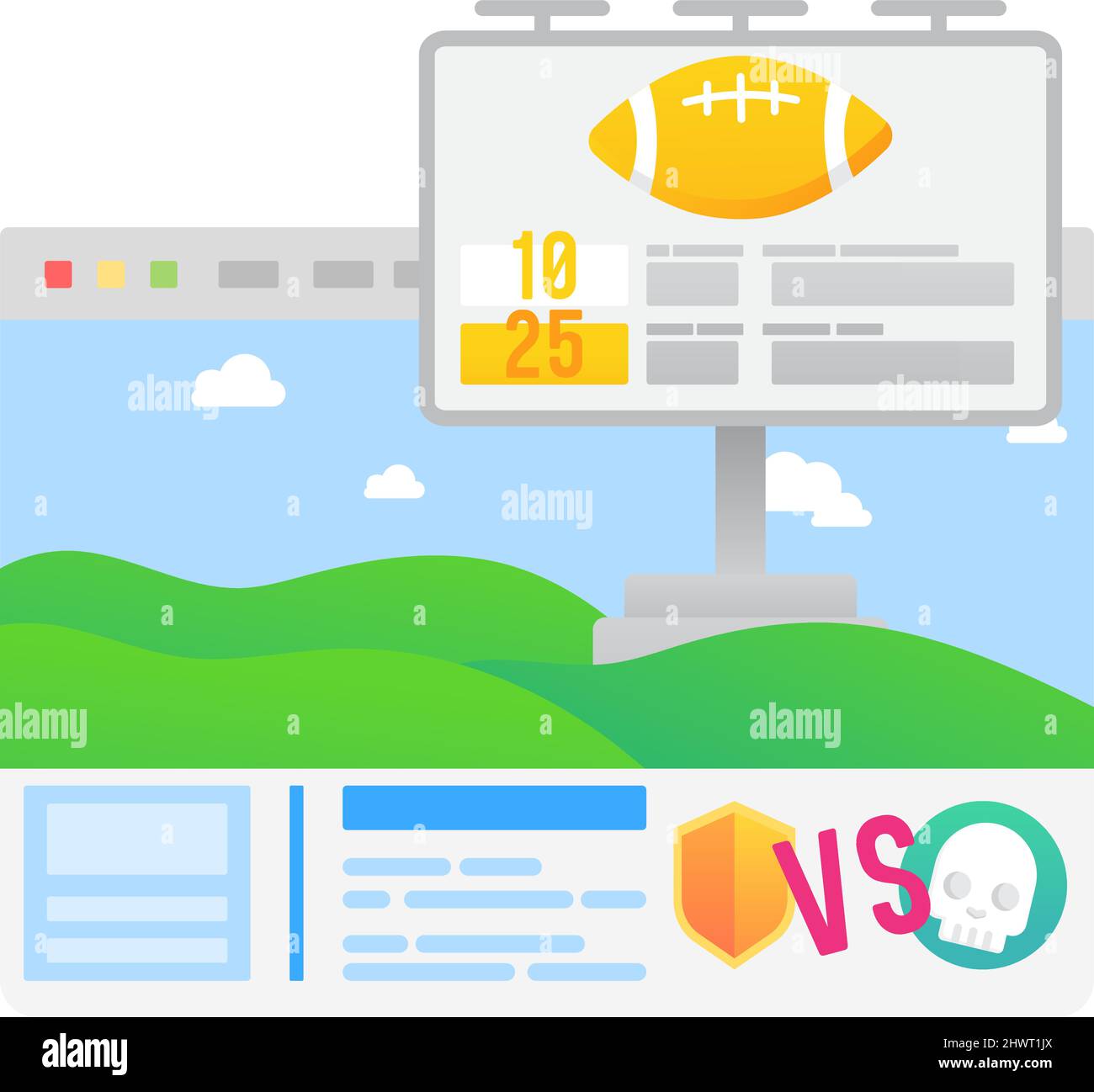 Watch sport live Stock Vector Images - Alamy