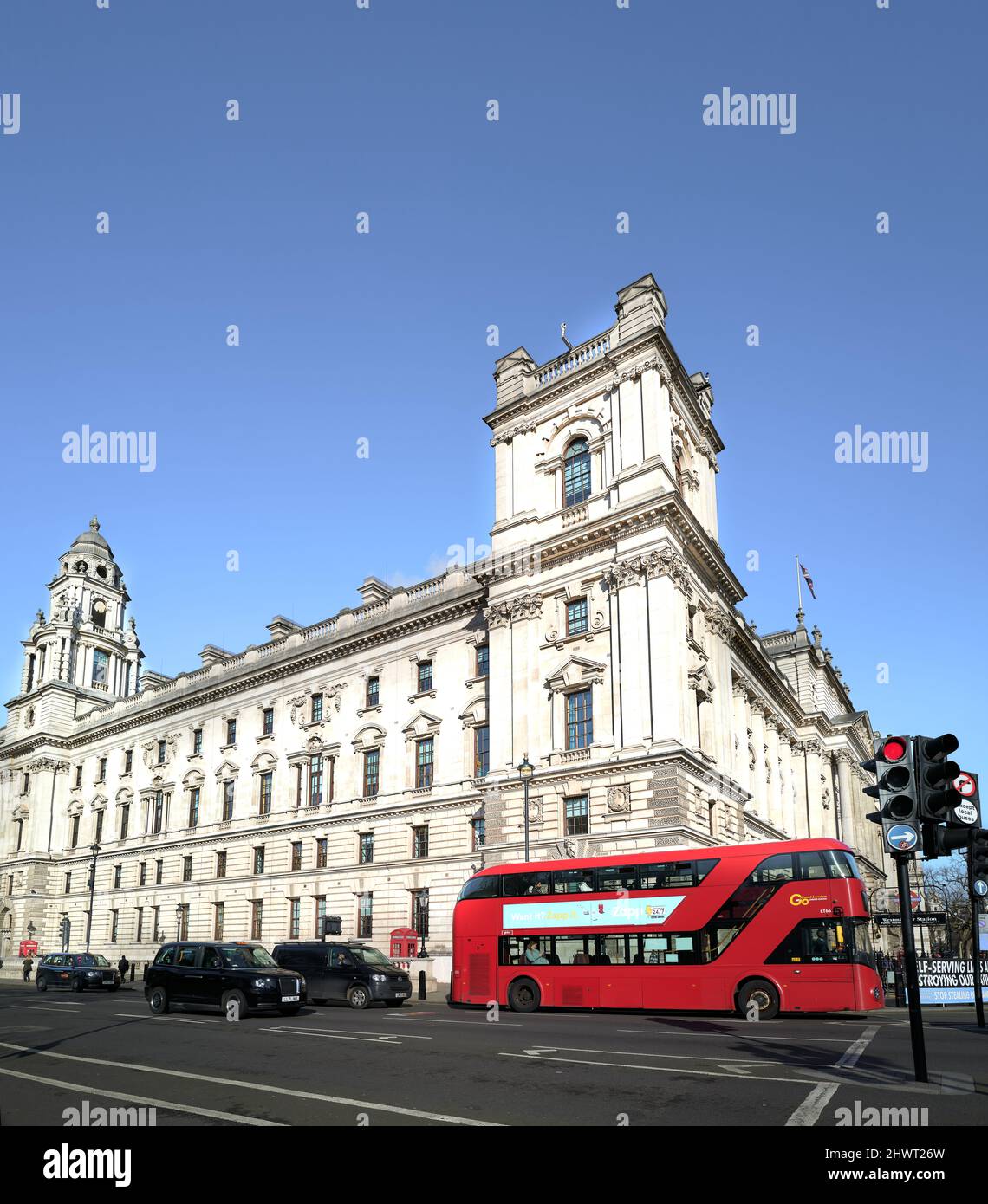 The british governments treasury building london england red do hi-res ...