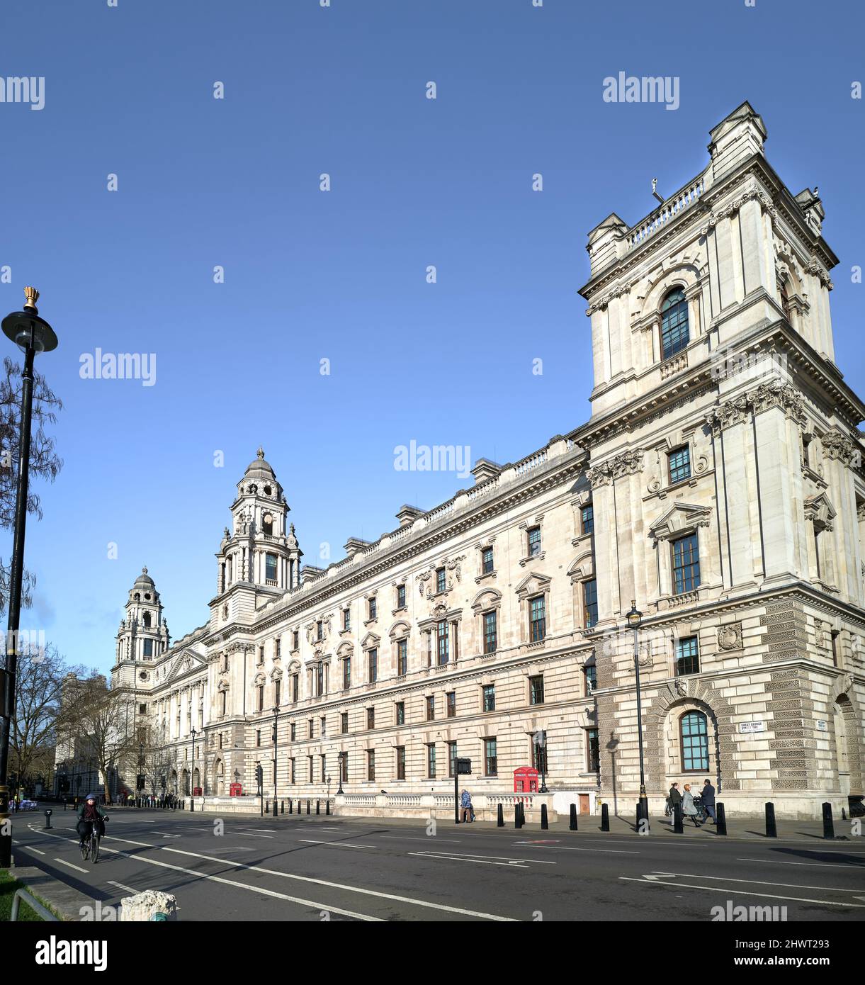 The british government's treasury building, London, England Stock Photo ...