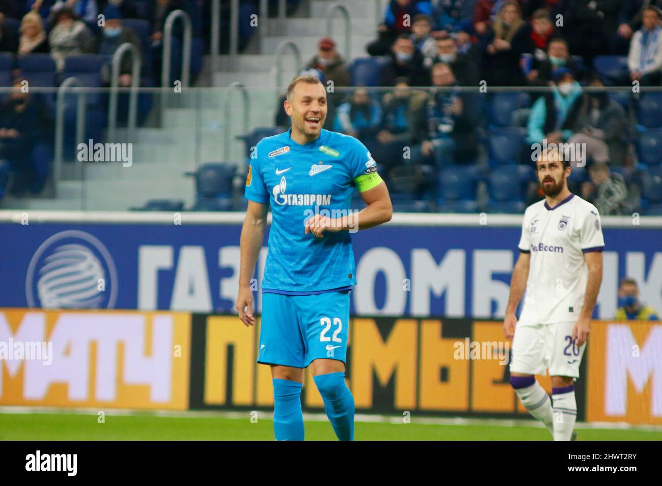 Saint Petersburg, Russia 07 March 2022: Football. Russian Premier ...