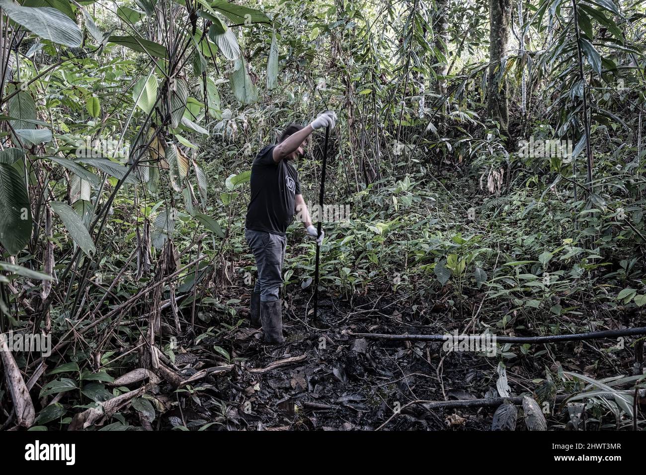 Oil, crude oil, pollution, Ecuador, Texaco, Chevron, sick people ...