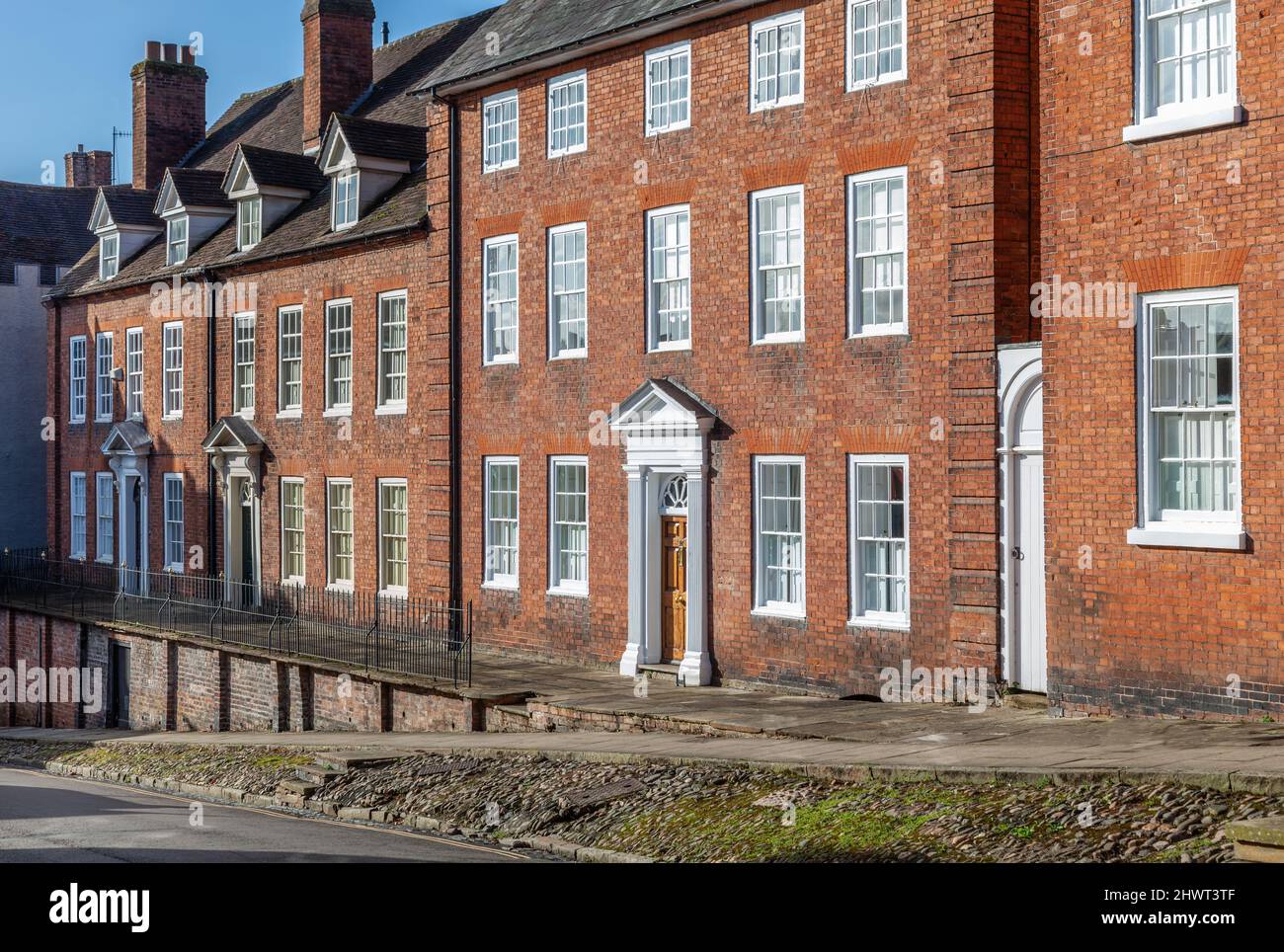 Georgian brick houses hi-res stock photography and images - Alamy