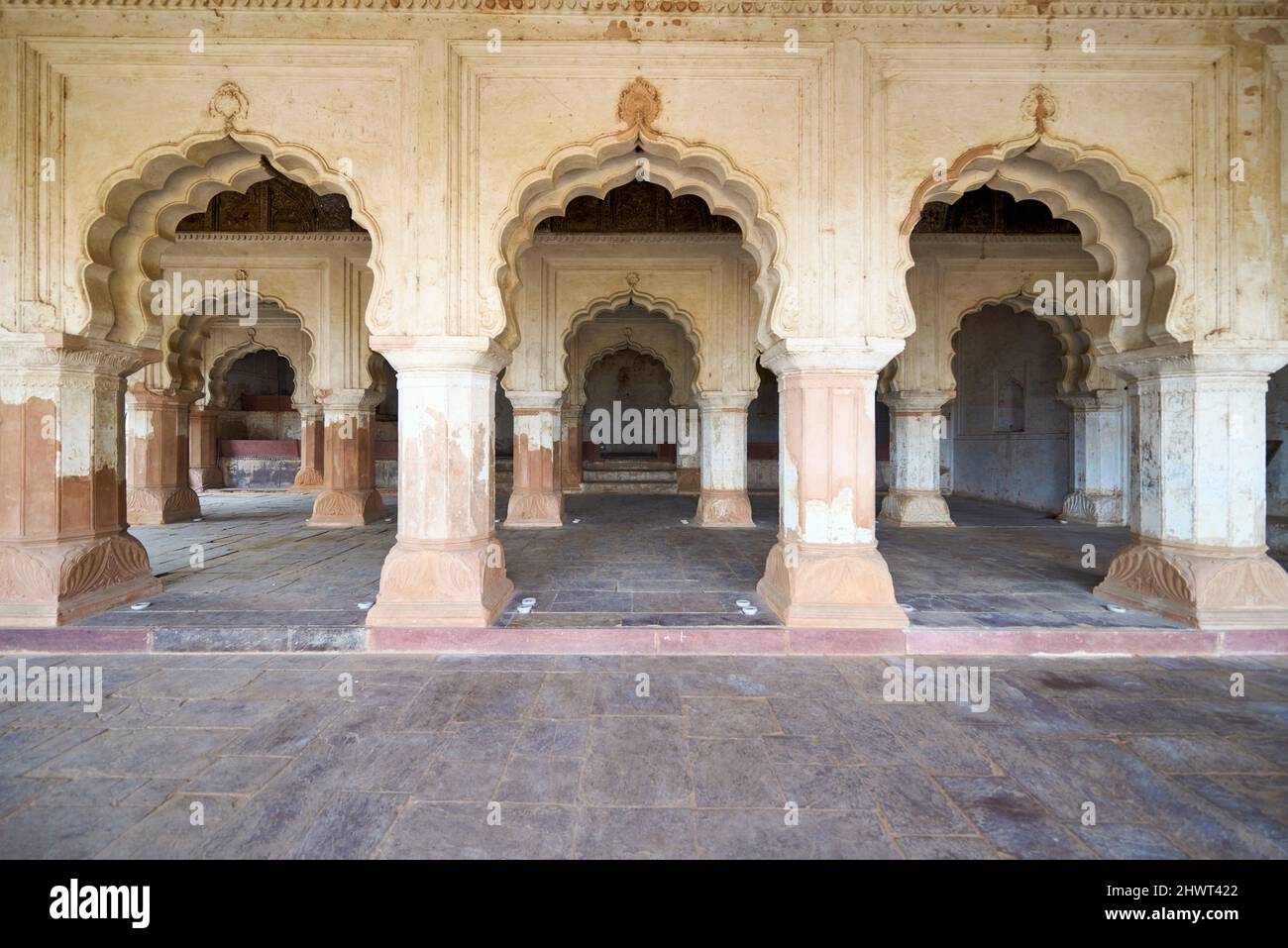 India Madhya Pradesh Orchha. The Fort Complex Stock Photo - Alamy