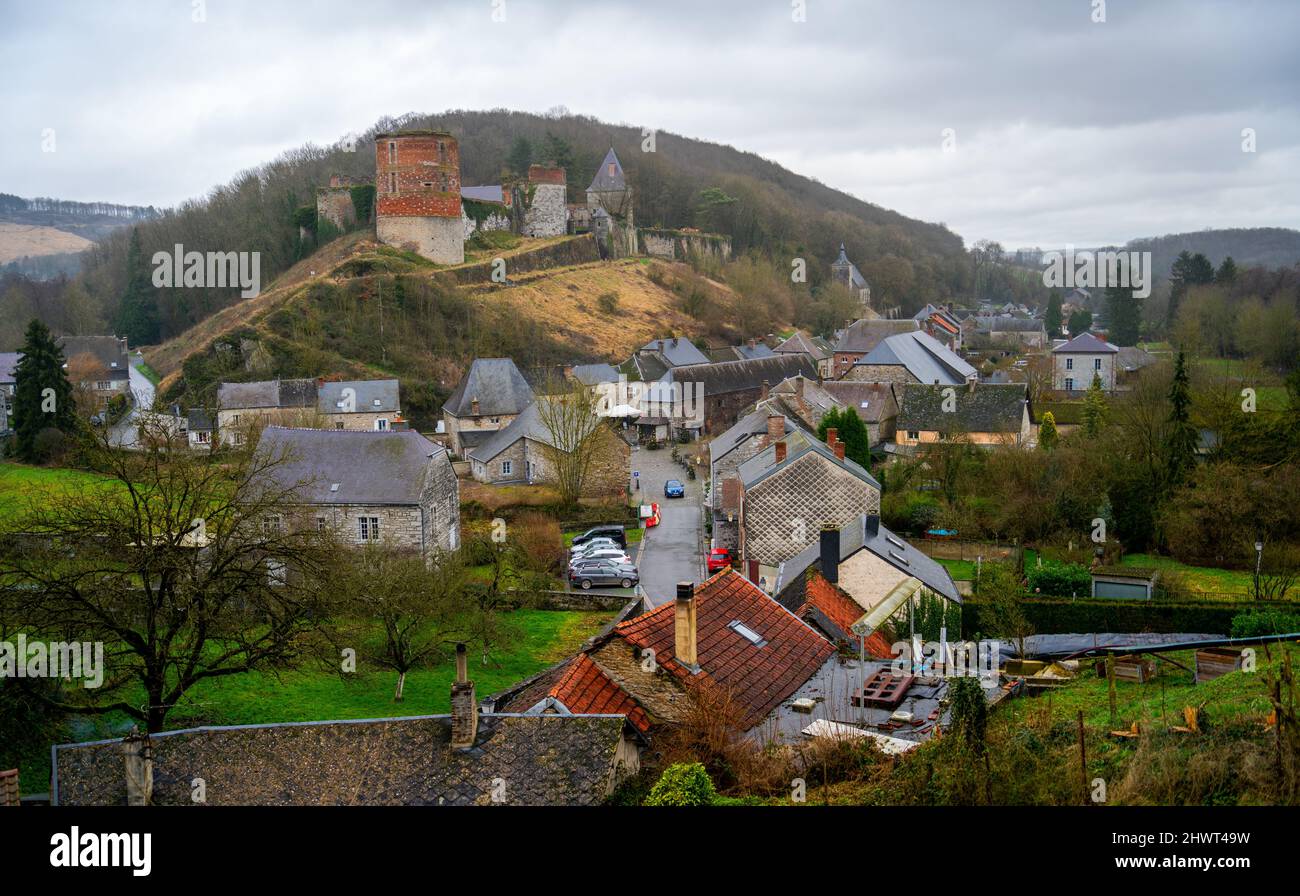 Medieval village of Hierges in French Ardennes Stock Photo - Alamy