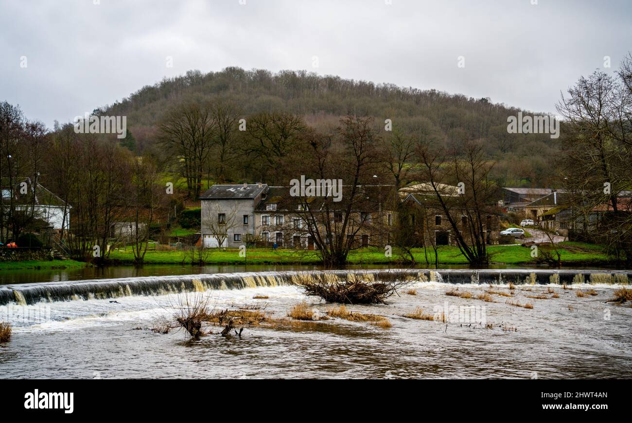 Small village in French Ardennes Stock Photo - Alamy