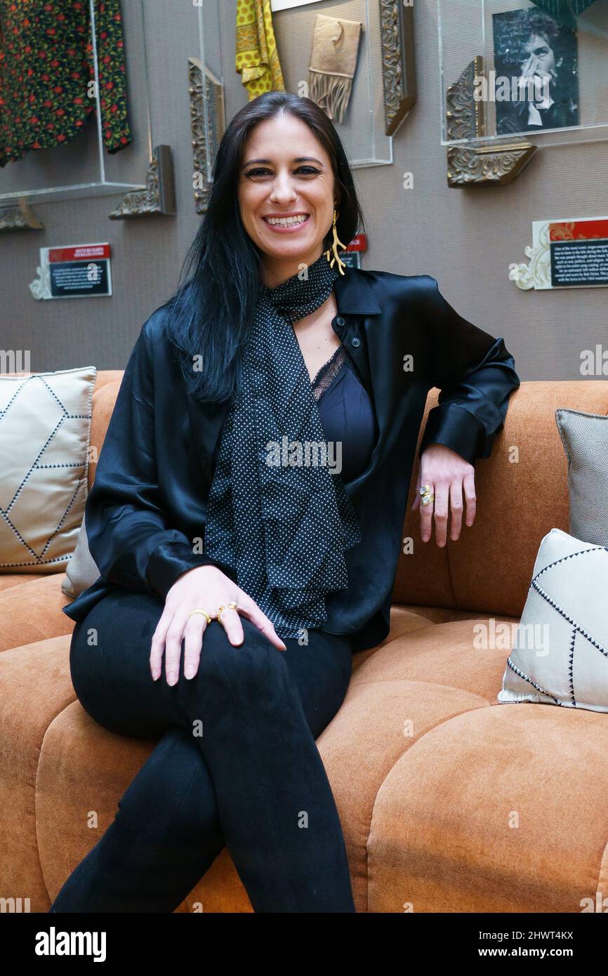 Madrid, Spain. 07th Mar, 2022. The singer Maria Pelae poses during the ...