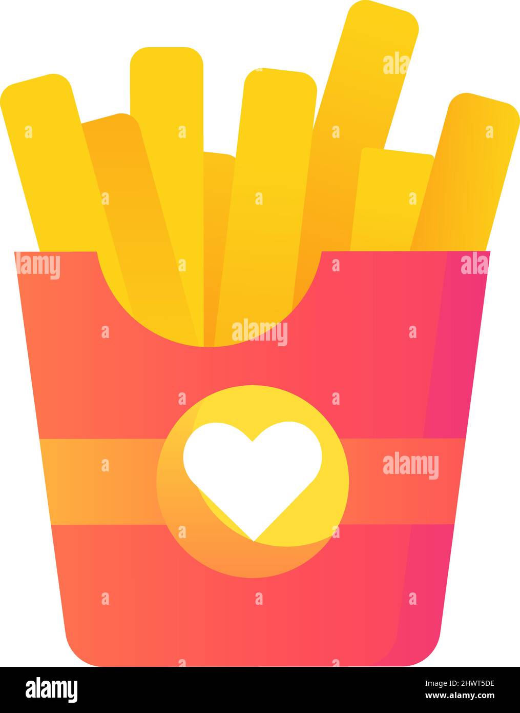 Fried french potato vector icon isolated design Stock Vector Image ...