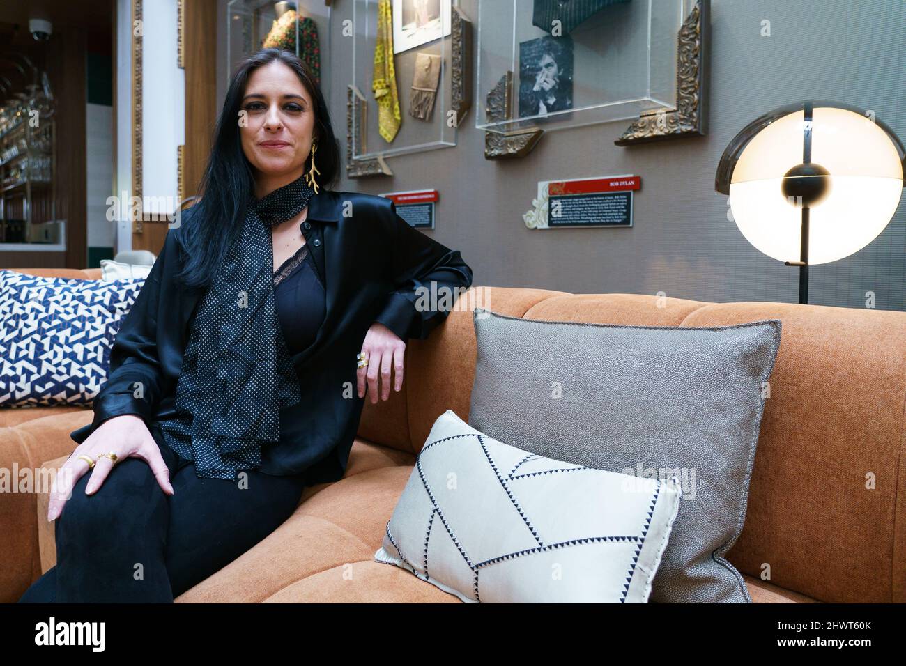 The singer Maria Pelae poses during the portrait session at the Hard ...