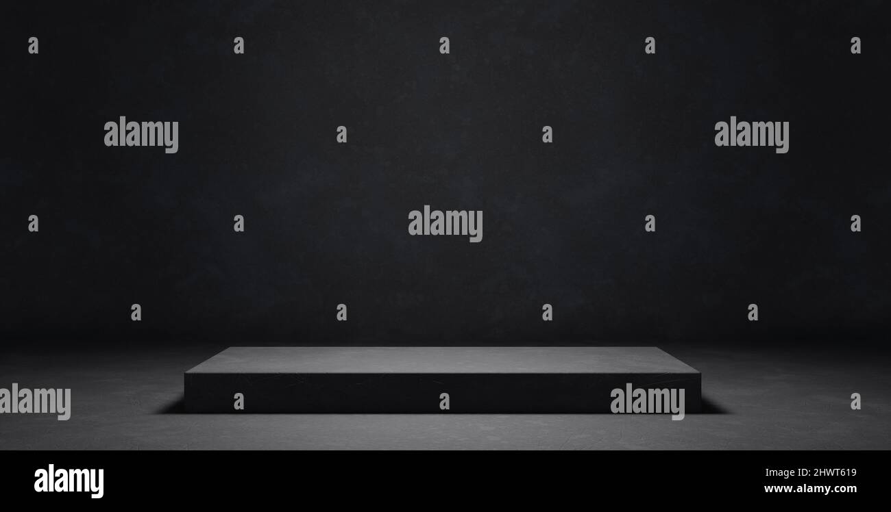 Empty Showroom Display Lighted Grey Abstract Background Product Display ...