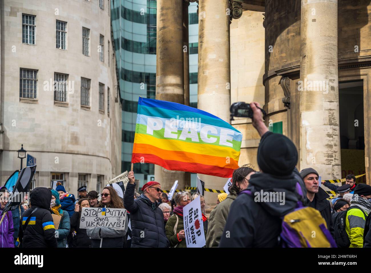 Peace rainbow flag hi-res stock photography and images - Alamy