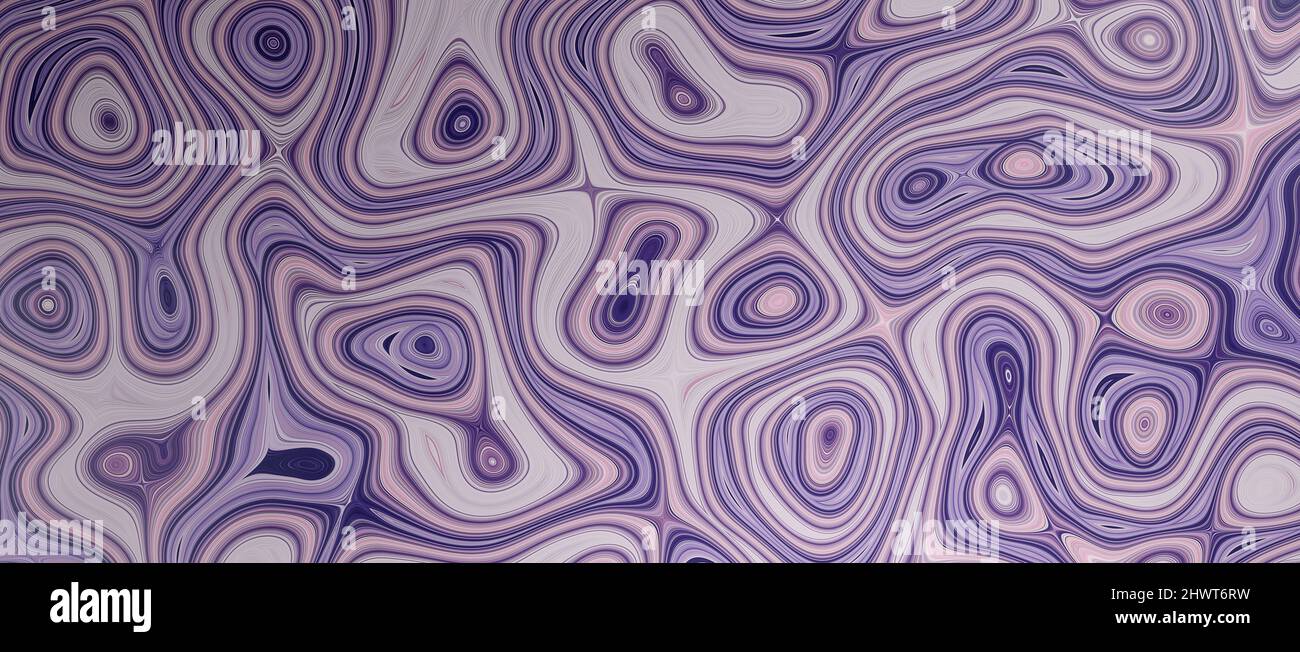 Magical Abstract Pattern Contemporary Deep Violet Colors Illustrative ...