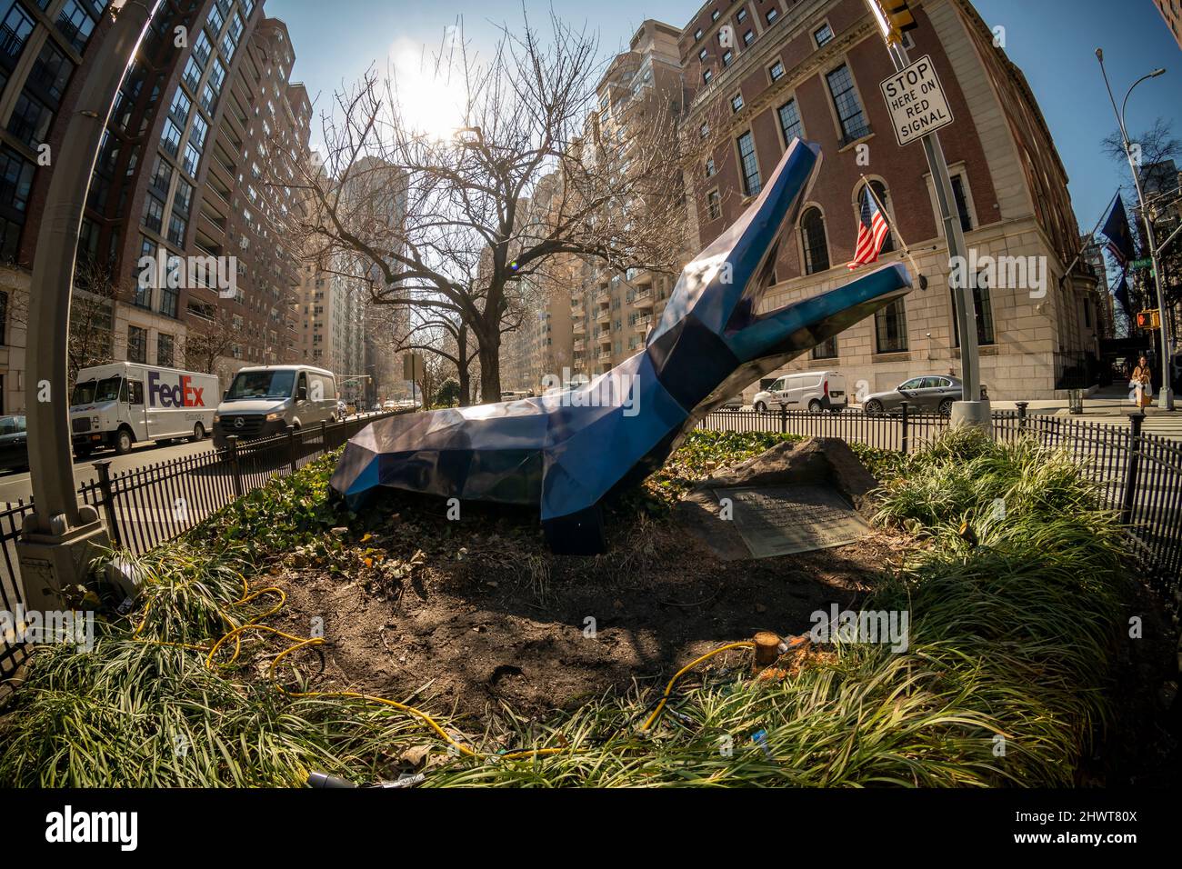 Dundee the Crocodile, part of The Zoo on Park Avenue, sculpture by the ...