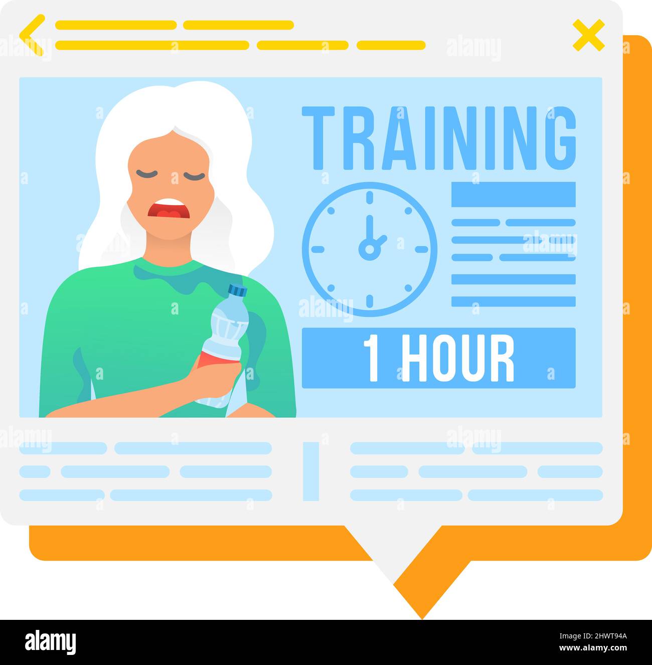 Workout analysis service mobile app vector icon Stock Vector Image ...