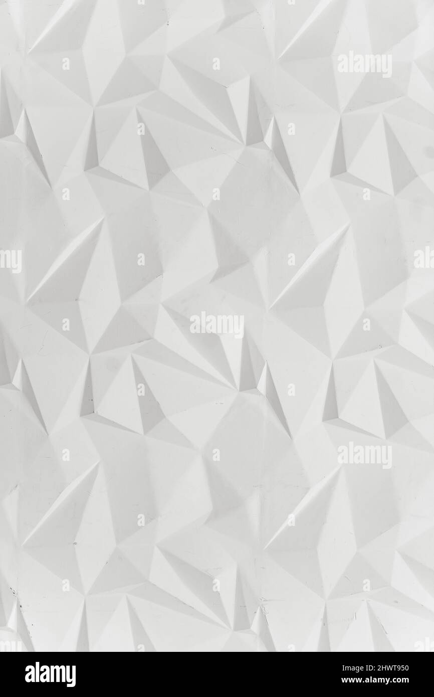 White triangular abstract modern background Grunge surface Stock Photo ...