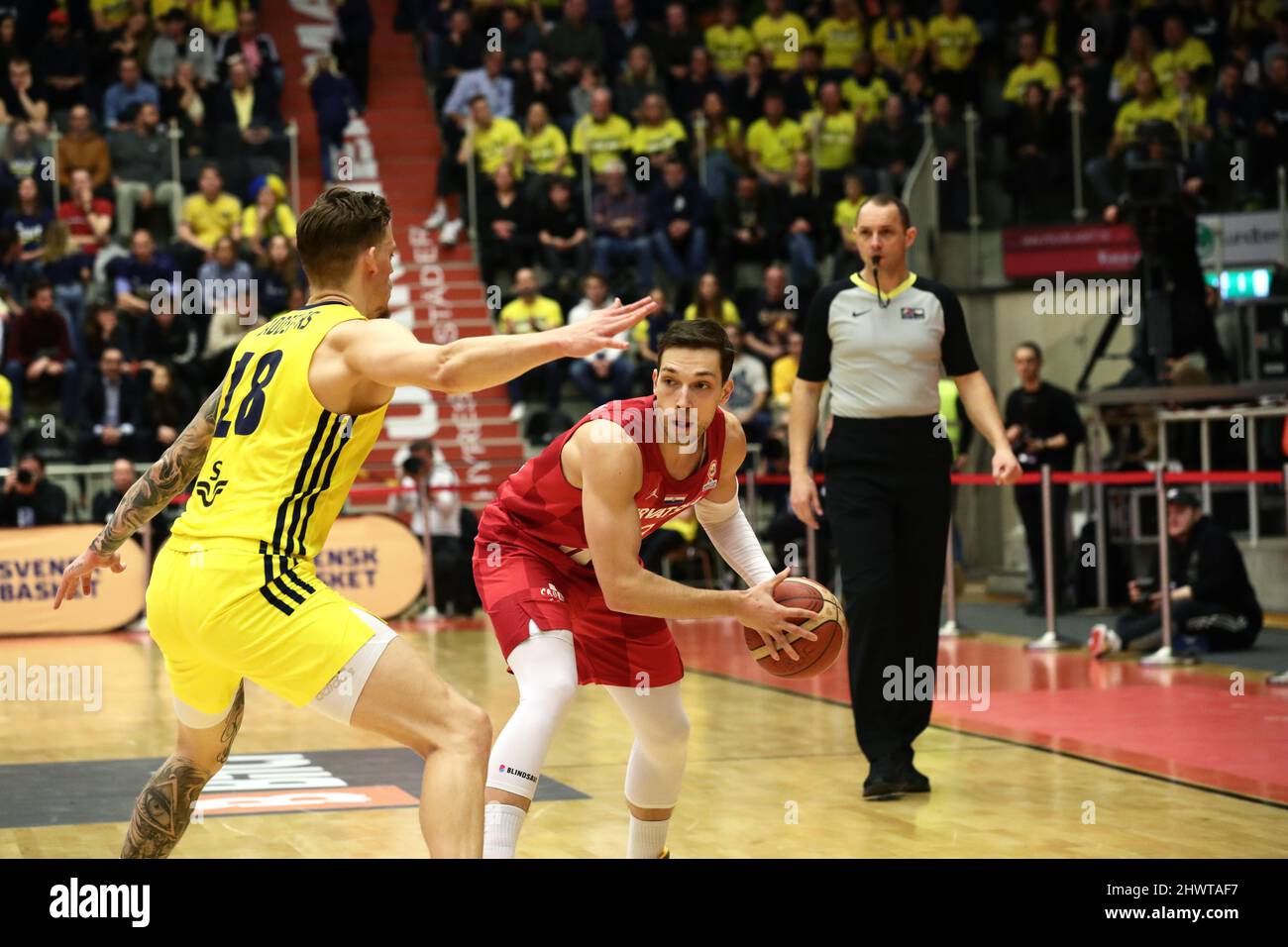 Players during Monday's FIBA World Cup qualifiers match in basketball ...