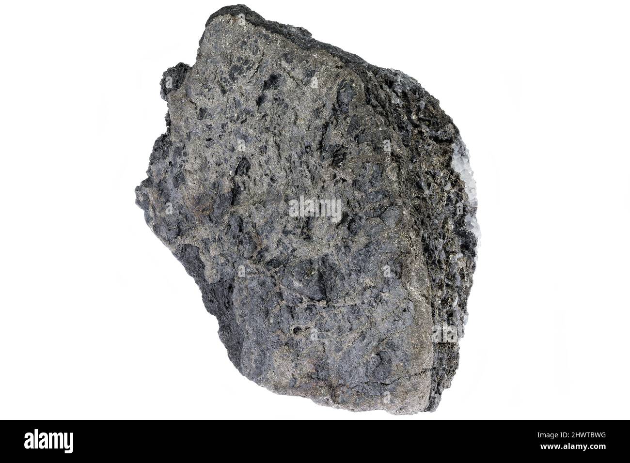 native bismuth from Schlema, Germany isolated on white background Stock ...