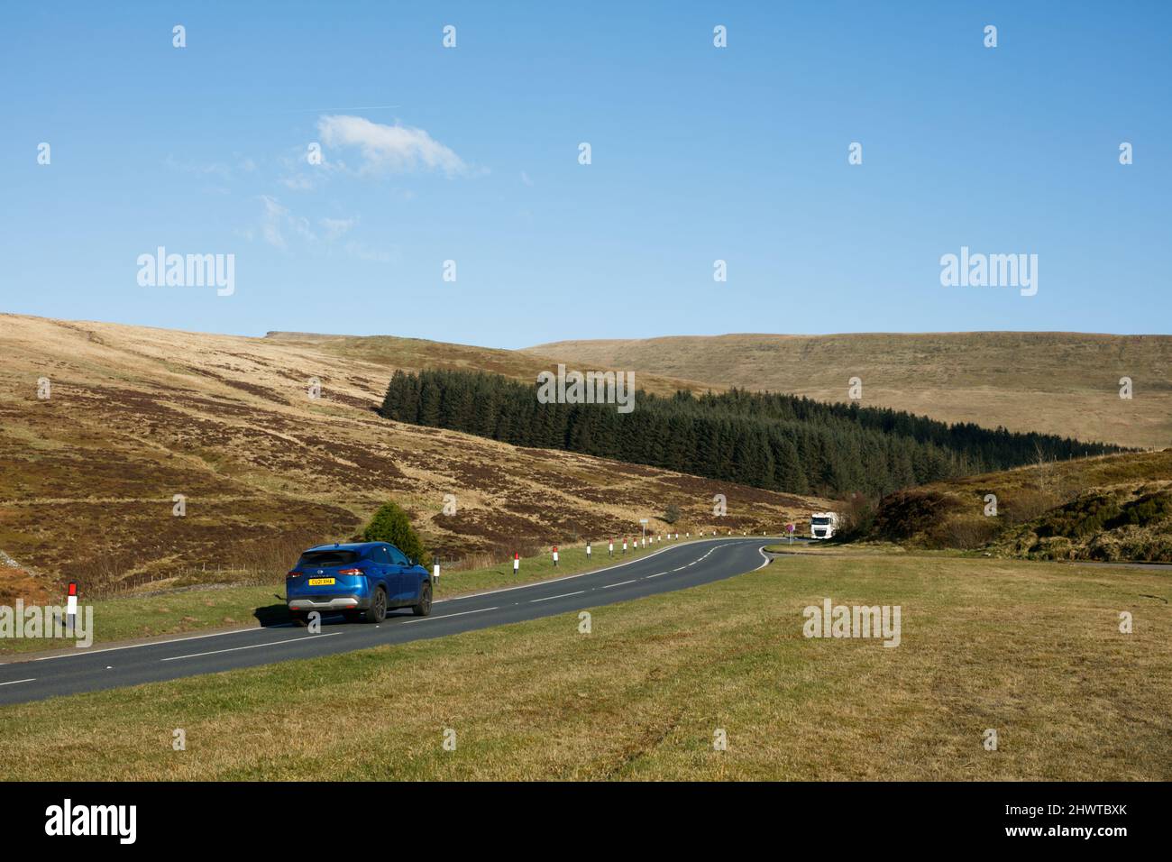 Storey Arms, Brecon Beacons, South Wales, UK. 7 March 22. UK weather ...