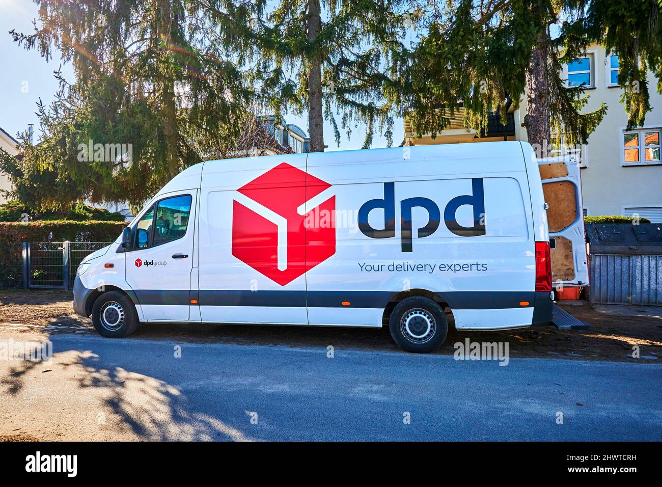 Berlin, Germany - March 7, 2022: DPD delivery van for parcels in Berlin ...