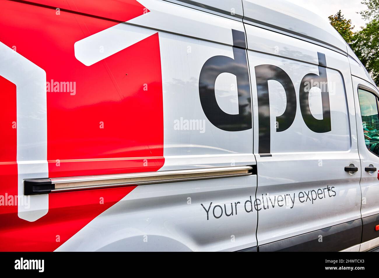 Berlin, Germany - March 7, 2022: DPD delivery van for parcels in Berlin ...
