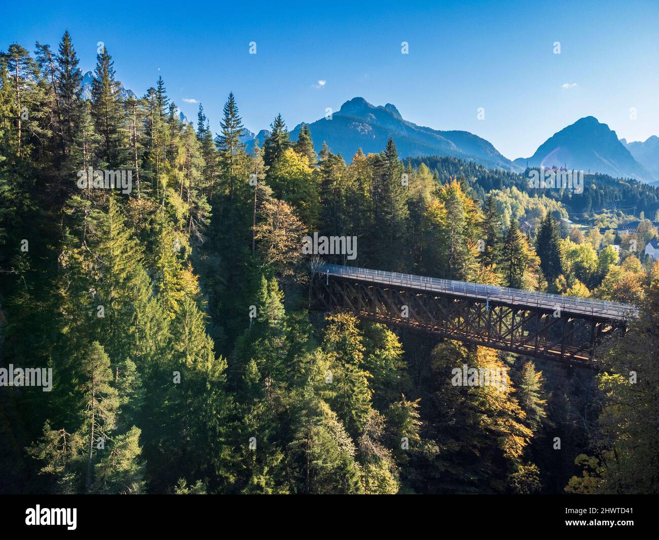 Autumn of colors in Tarvisio. Ravine of the Slizza Stock Photo - Alamy