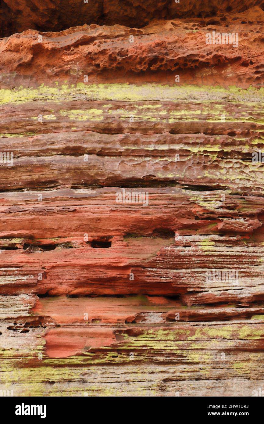 a colorful sandstone rock as background Stock Photo - Alamy