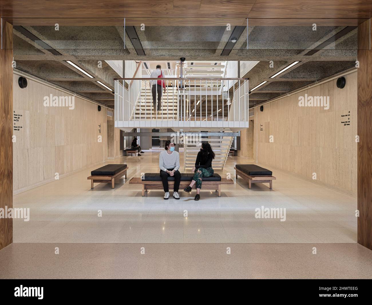 Ground floor featuring staircase. ANU Birch Building, Canberra ...