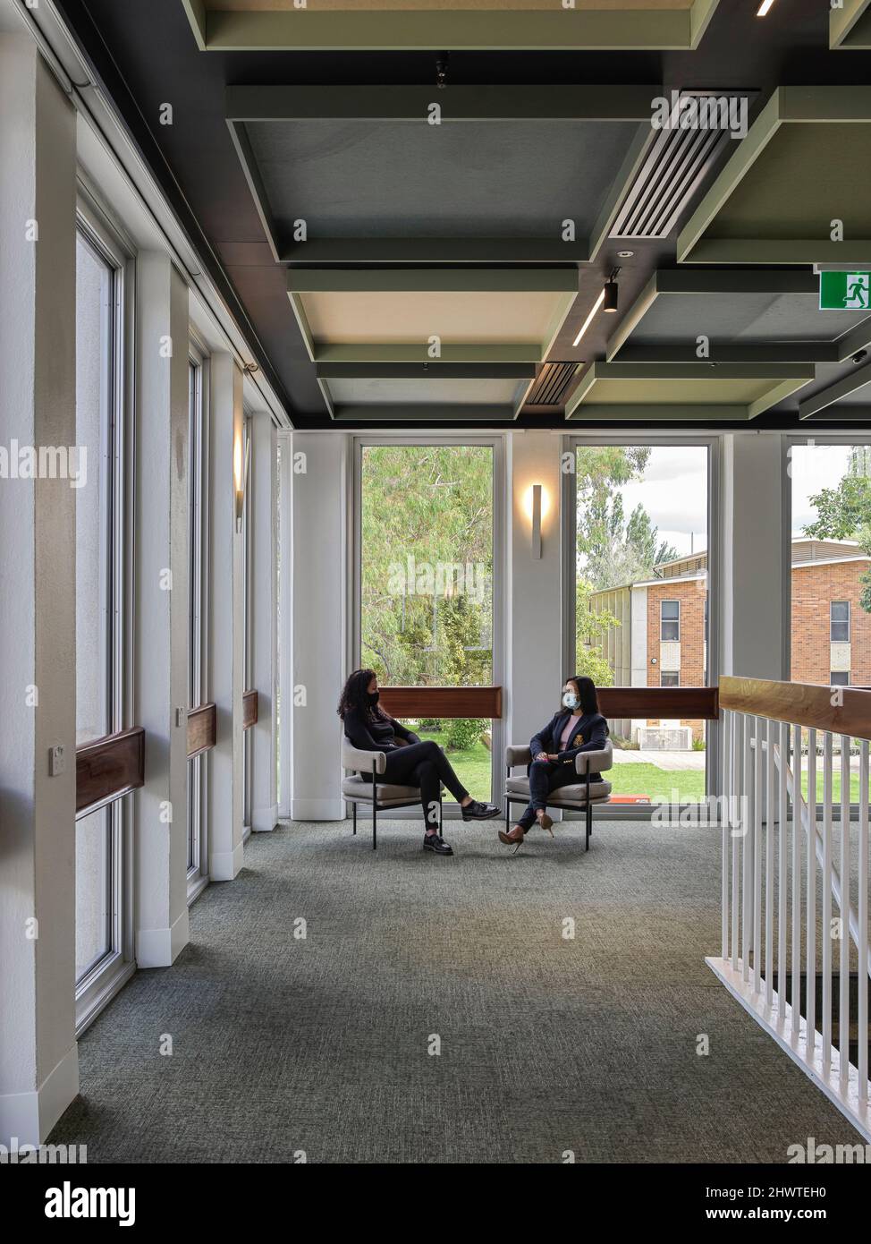 Seating within lecture theatre. ANU Birch Building, Canberra, Australia ...