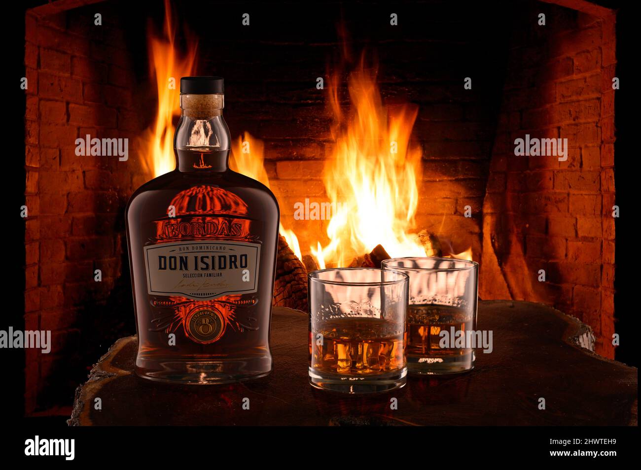 Puerto Plata, Dominican republic, 2.02.2022. RON DOMINICANO BARCELO in ...