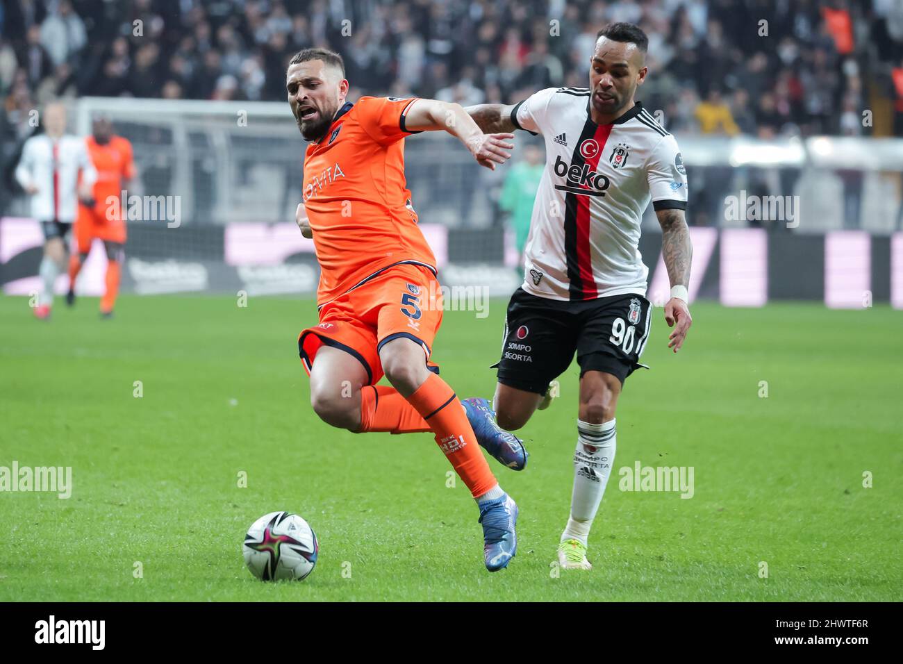 ISTANBUL, TURKEY - MARCH 7: Leo Duarte of Istanbul Basaksehir FK and ...