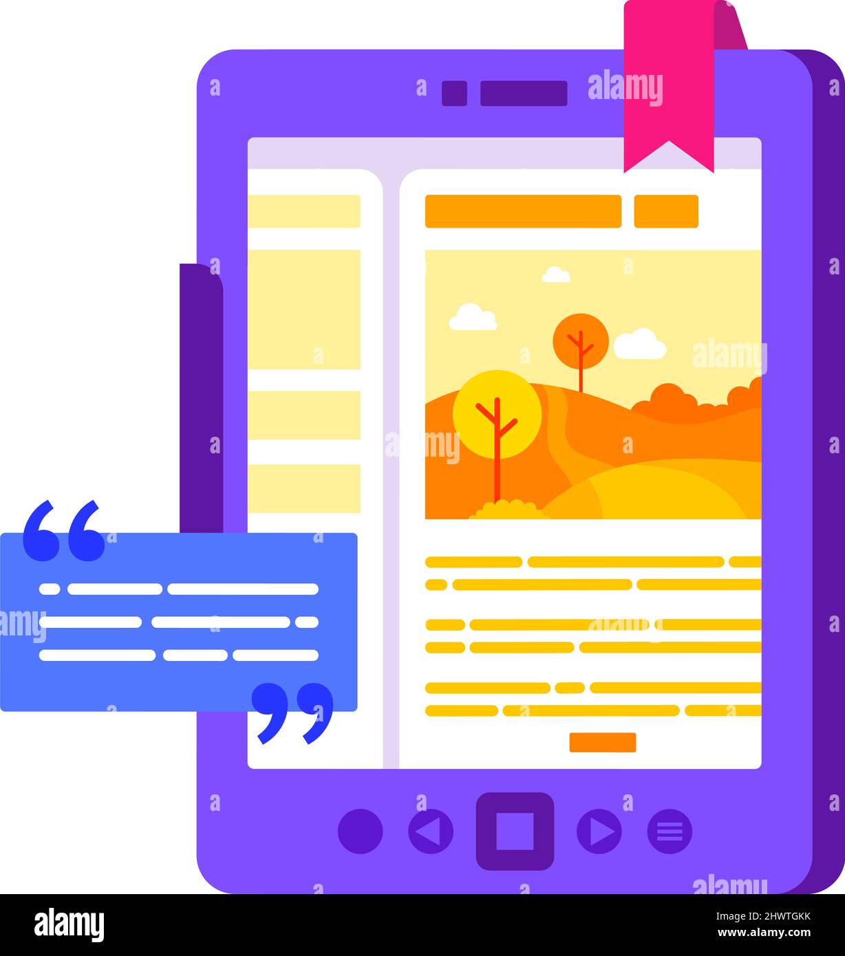 Ereader icon Stock Vector Images - Alamy