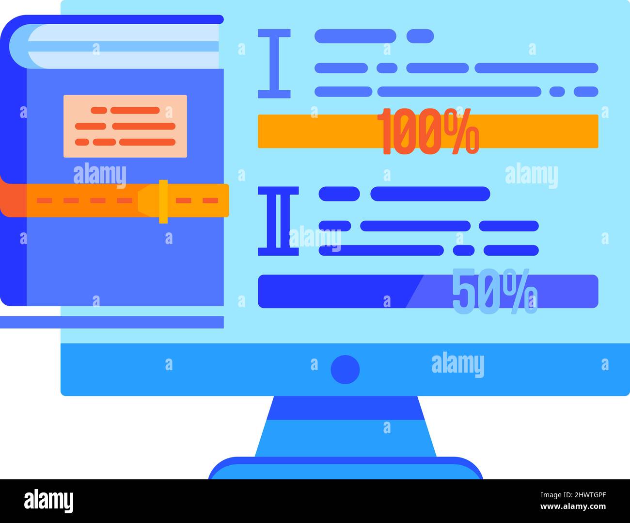 Reading process Stock Vector Images - Alamy