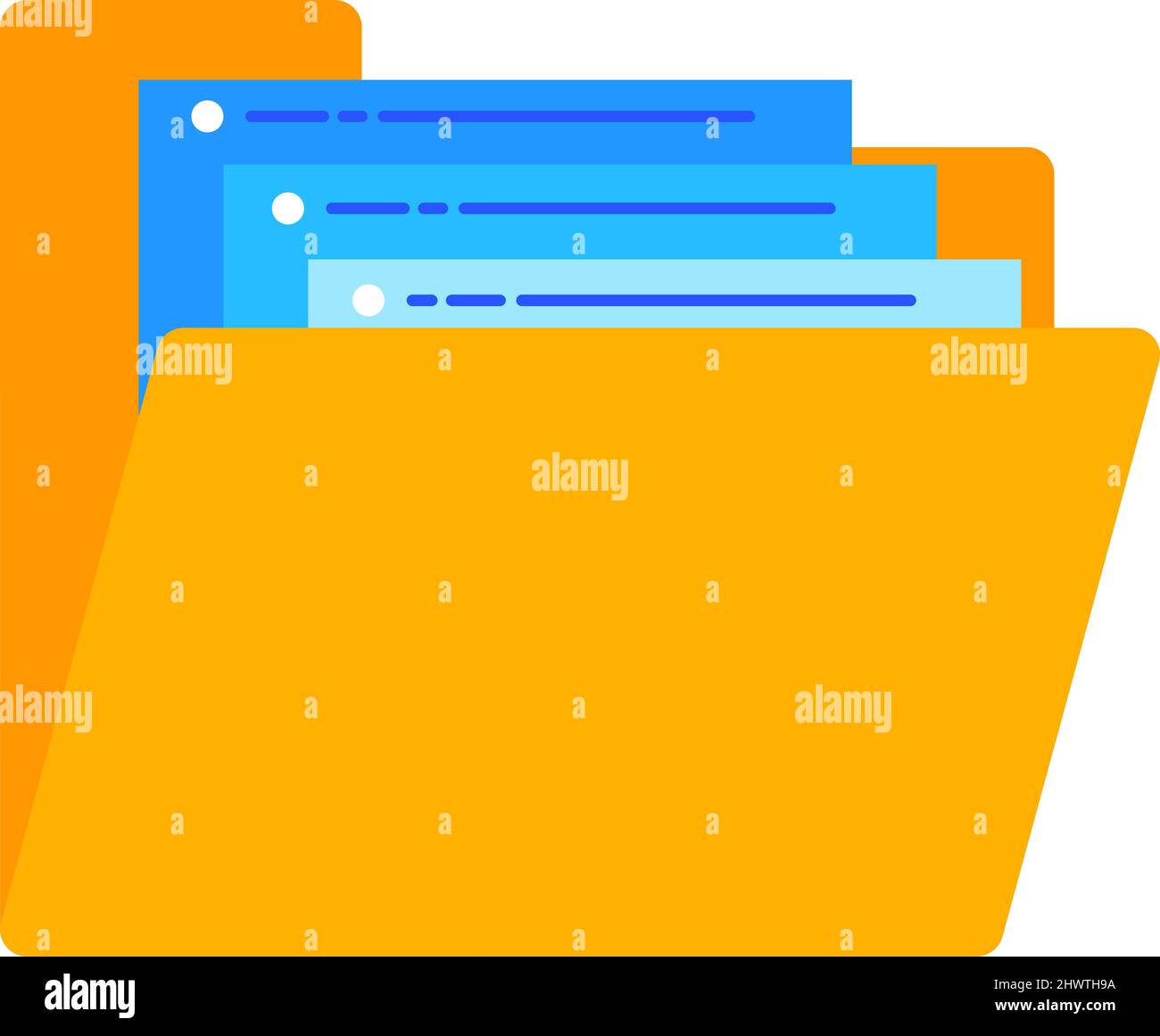 Folder with electronic document vector file icon Stock Vector Image ...