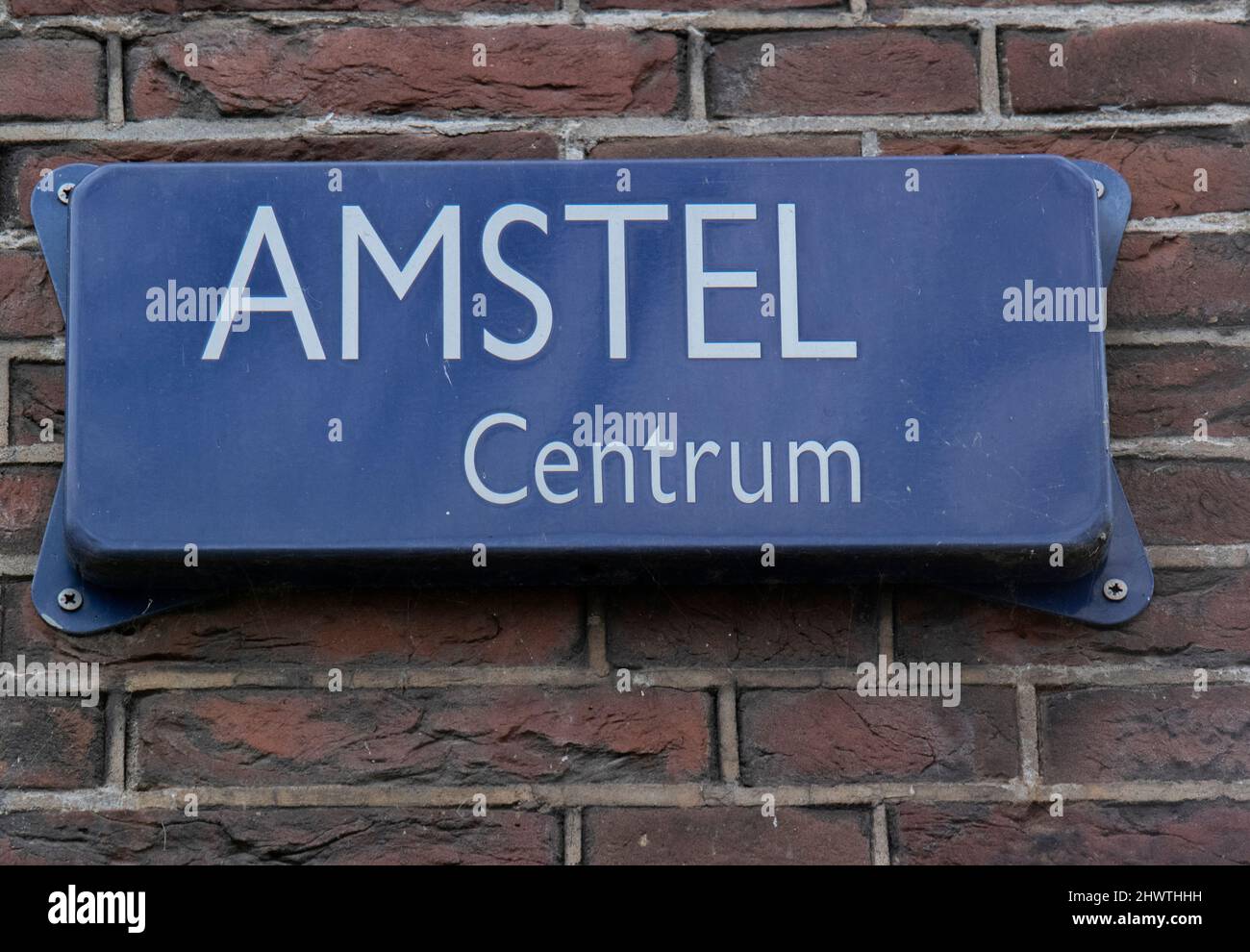 Street Sign Amstel Street At Amsterdam The Netherlands 8-2-2022 Stock ...