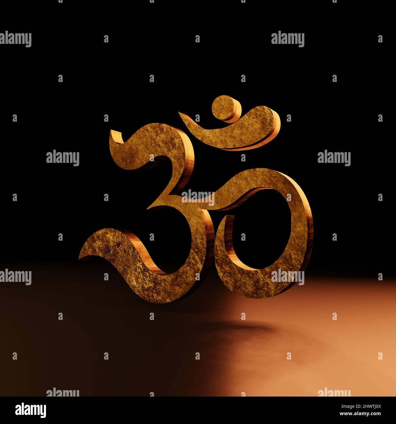 3D OM RENDER Stock Photo - Alamy