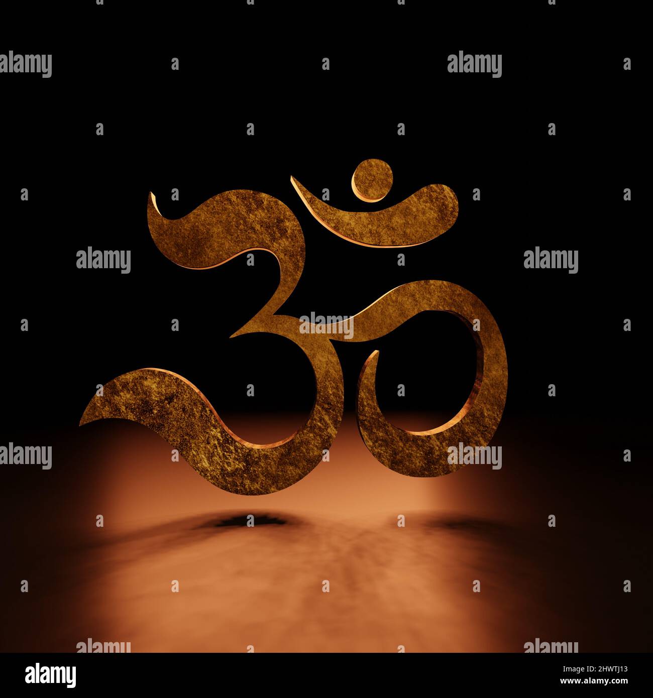 3D OM RENDER Stock Photo - Alamy