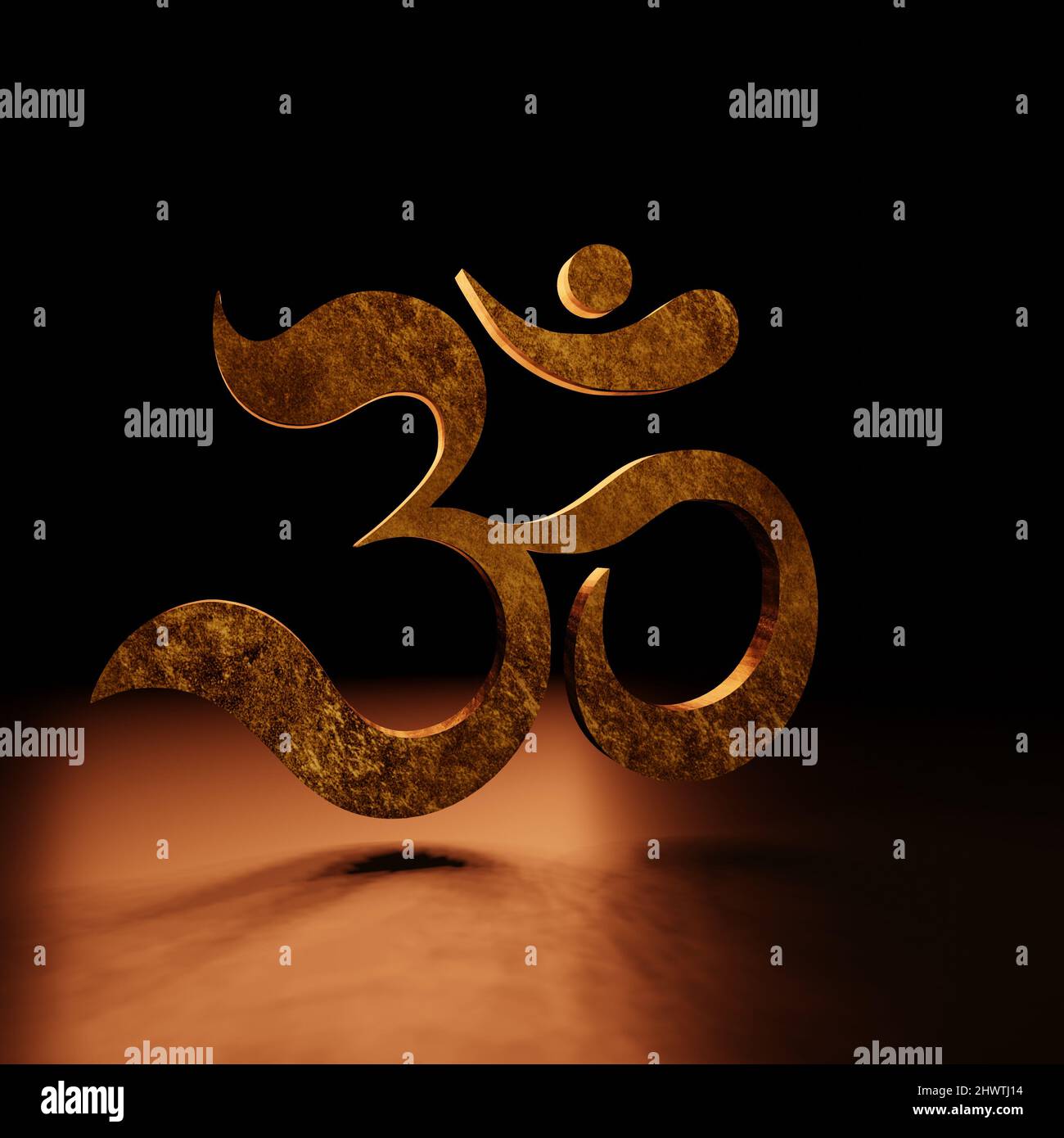 3D OM RENDER Stock Photo - Alamy