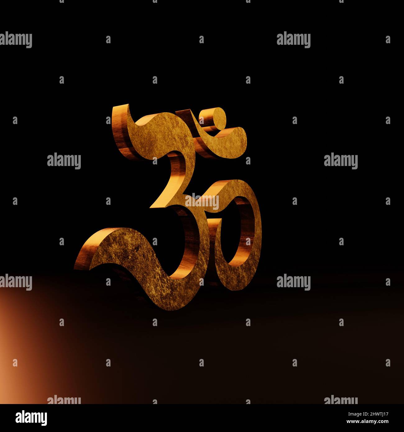 3D OM RENDER Stock Photo - Alamy