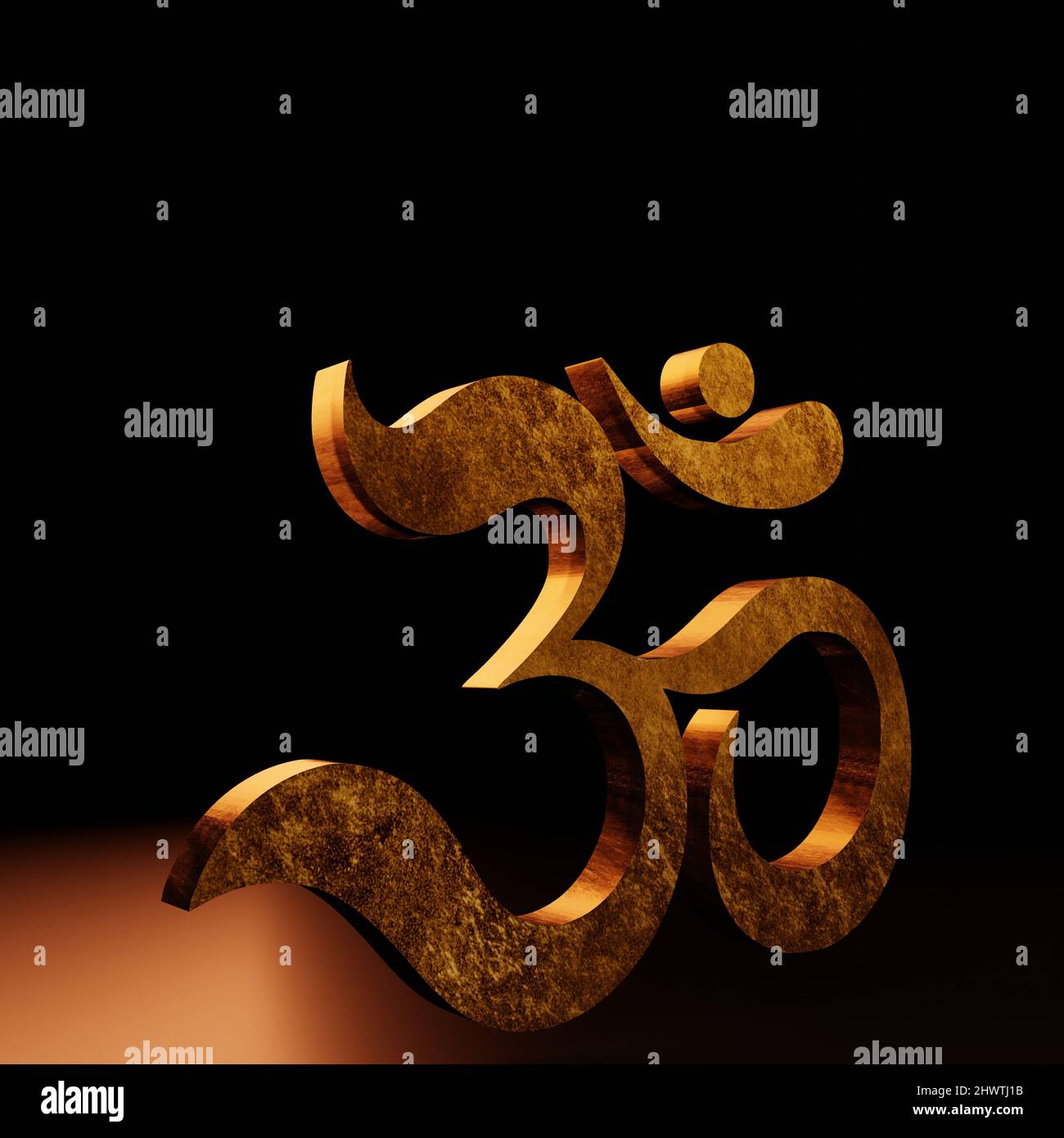 3D OM RENDER Stock Photo - Alamy